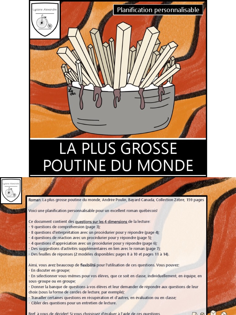 Planification pour "La Plus Grosse Poutine" | PDF | Ouverture (échecs ...