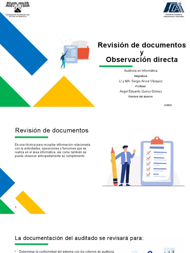 Revisión de documentos | PDF | Auditoría | Sistema de manejo de calidad