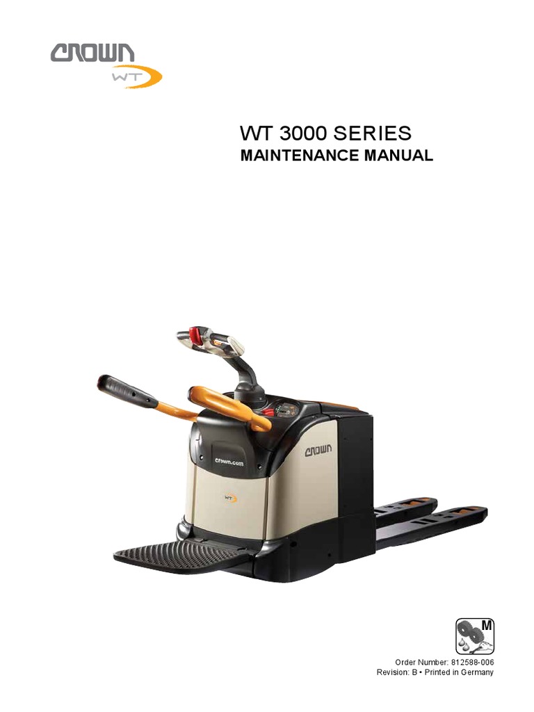 Crown WT 3000 2311 | PDF | Manufactured Goods | Automotive Technologies