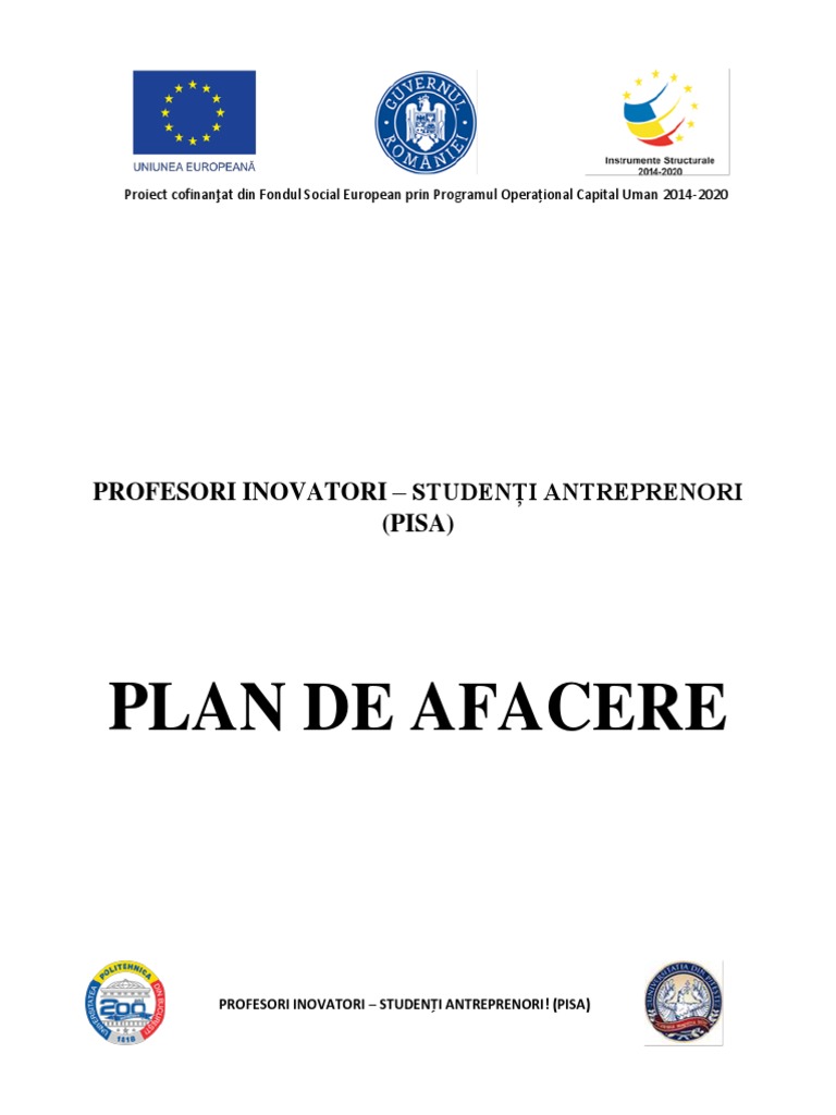 Template-Plan de Afacere | PDF
