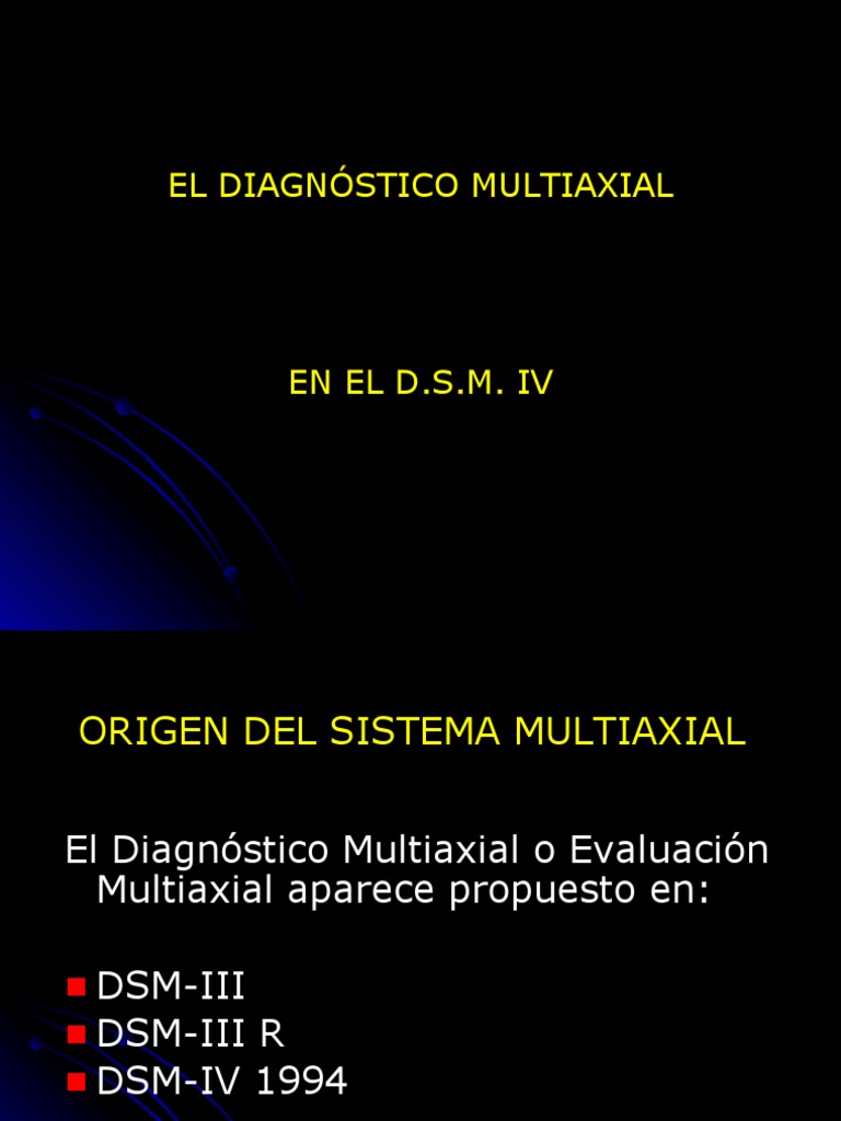 DSM IV Diagnóstico Multiaxial - Theodore Millon | PDF