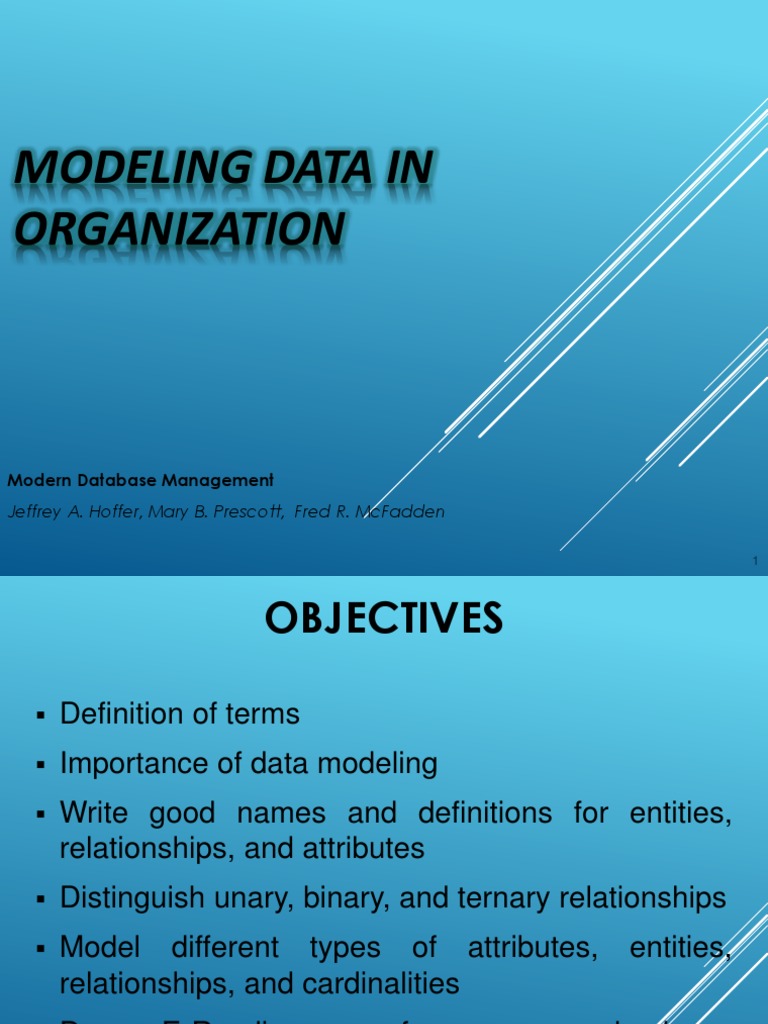 Modeling Data in Organization | Download Free PDF | Information Science | Computer Data
