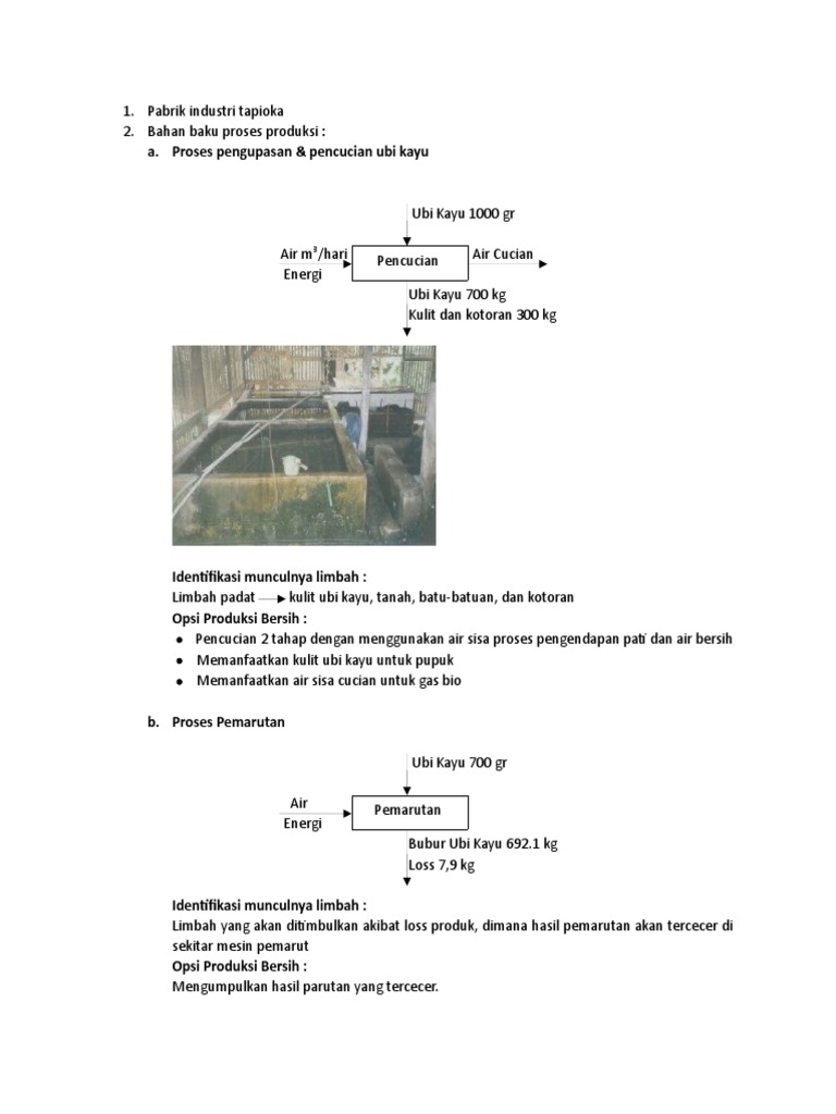 Pabrik Industri Tapioka | PDF