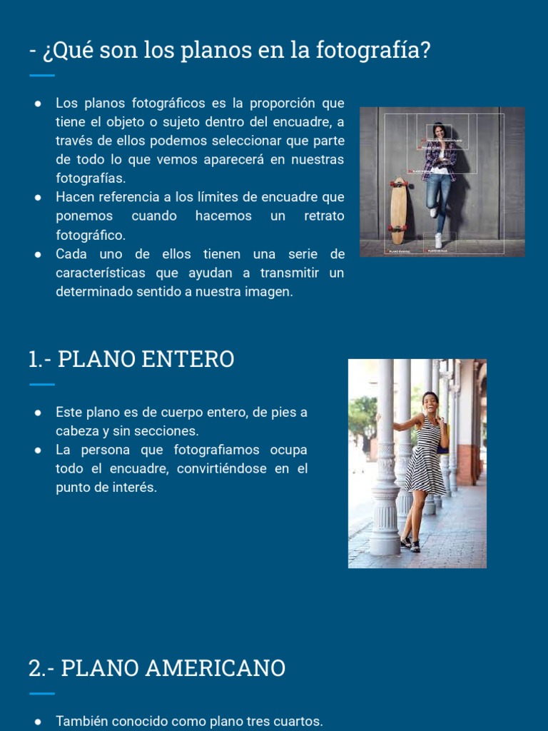 Tipos de Planos de La Fotografía Segun Su Escala | PDF | Crecimiento ...