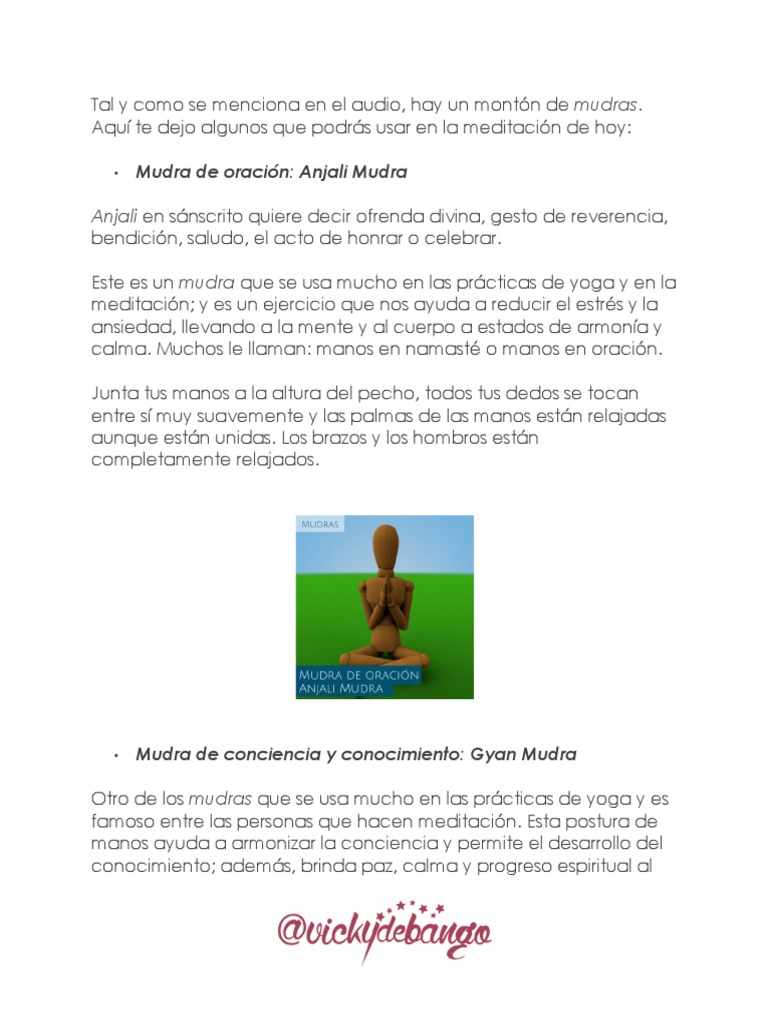 Mudras Pdf Meditación