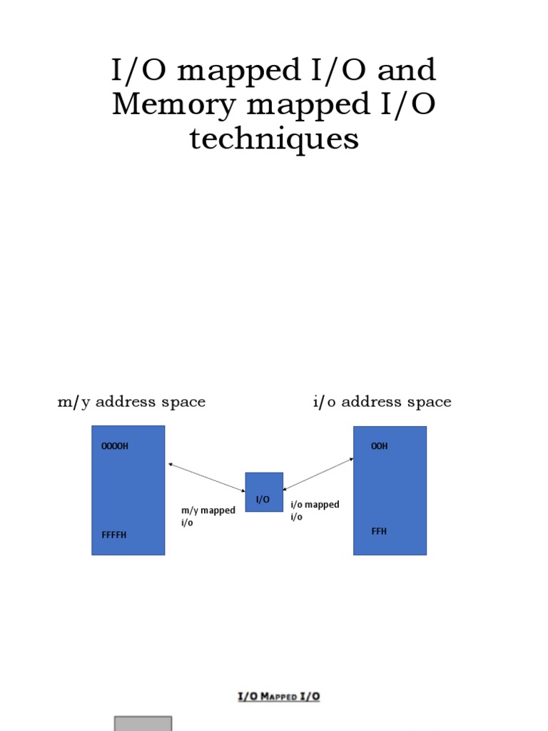 Io ND Memory Mapped Io | PDF