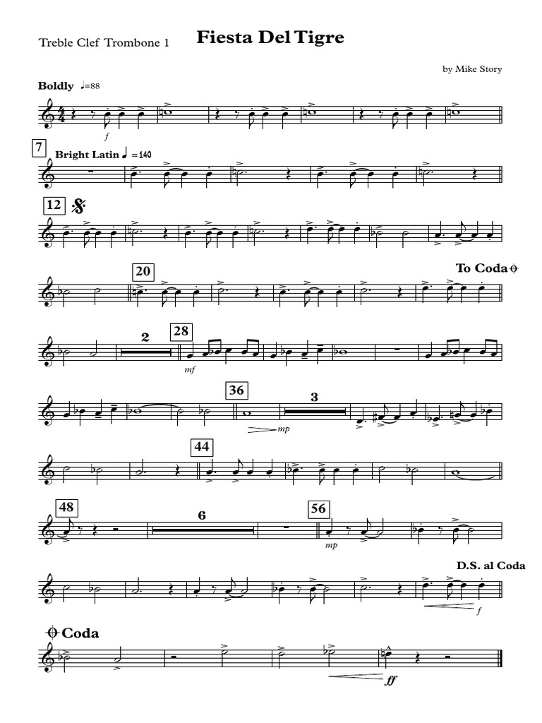 Trombone 1 Treble Clef | PDF