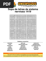 Sopa de Letras: Sistemas del Cuerpo Humano | PDF | Cuerpo humano ...