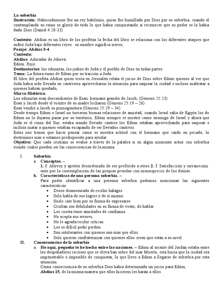 Consecuencias de La Soberbia | PDF | Jacob | Orgullo Consecuencias de La Soberbia | PDF | Jacob | Orgullo