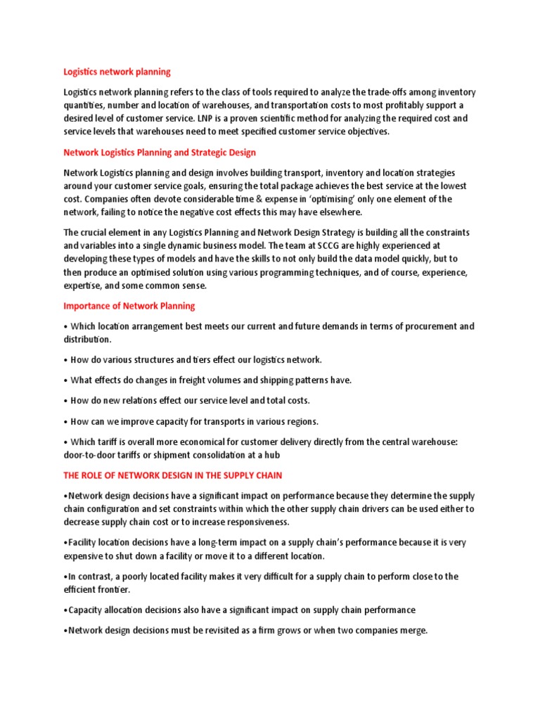 Logistics Unit 2 Notes | PDF | Warehouse | Logistics