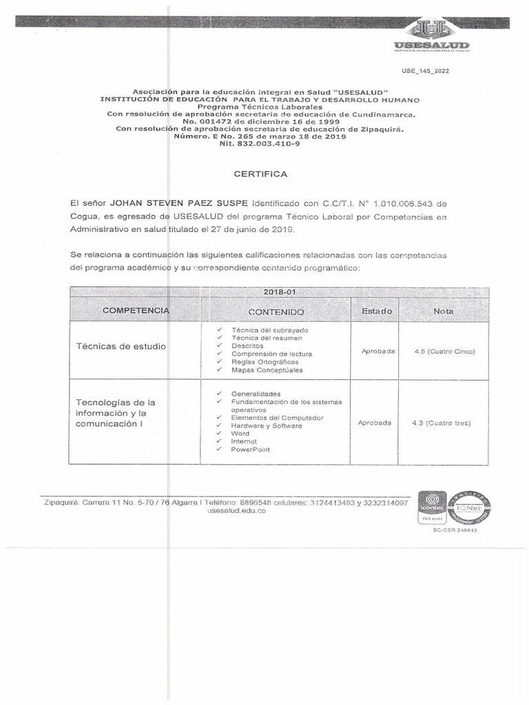 Contenidos Programaticos | PDF