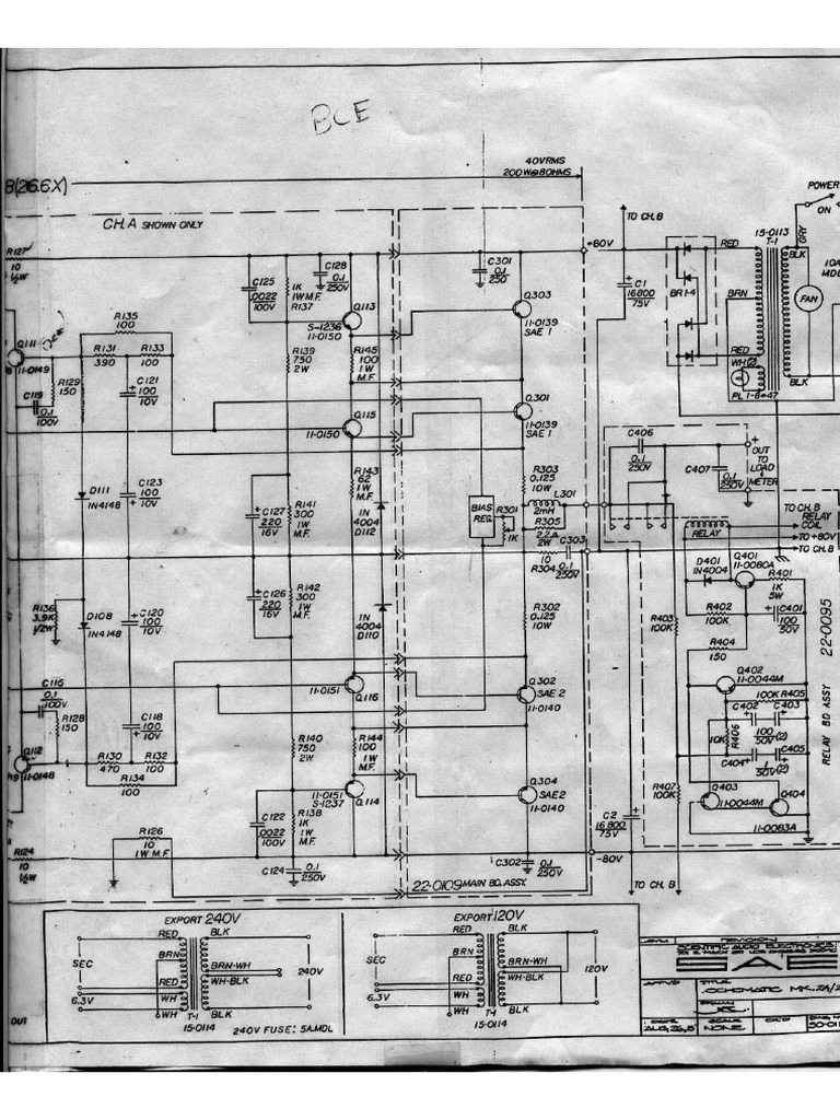 Sae 2400 Schematic | PDF