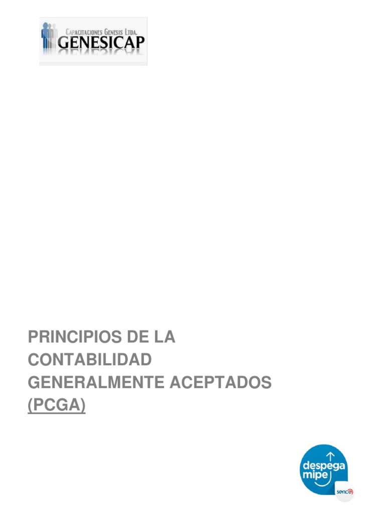 Principios Contables Generalmente Aceptados | PDF | Contabilidad ...
