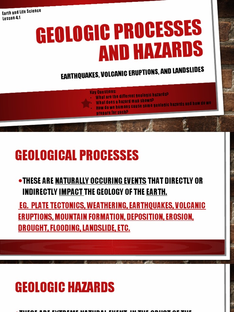 Geologic Hazards: Earthquakes & Volcanoes | PDF | Volcano | Hazards