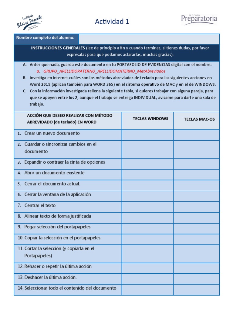 Actividad 1 | PDF | Moodle | Microsoft Word