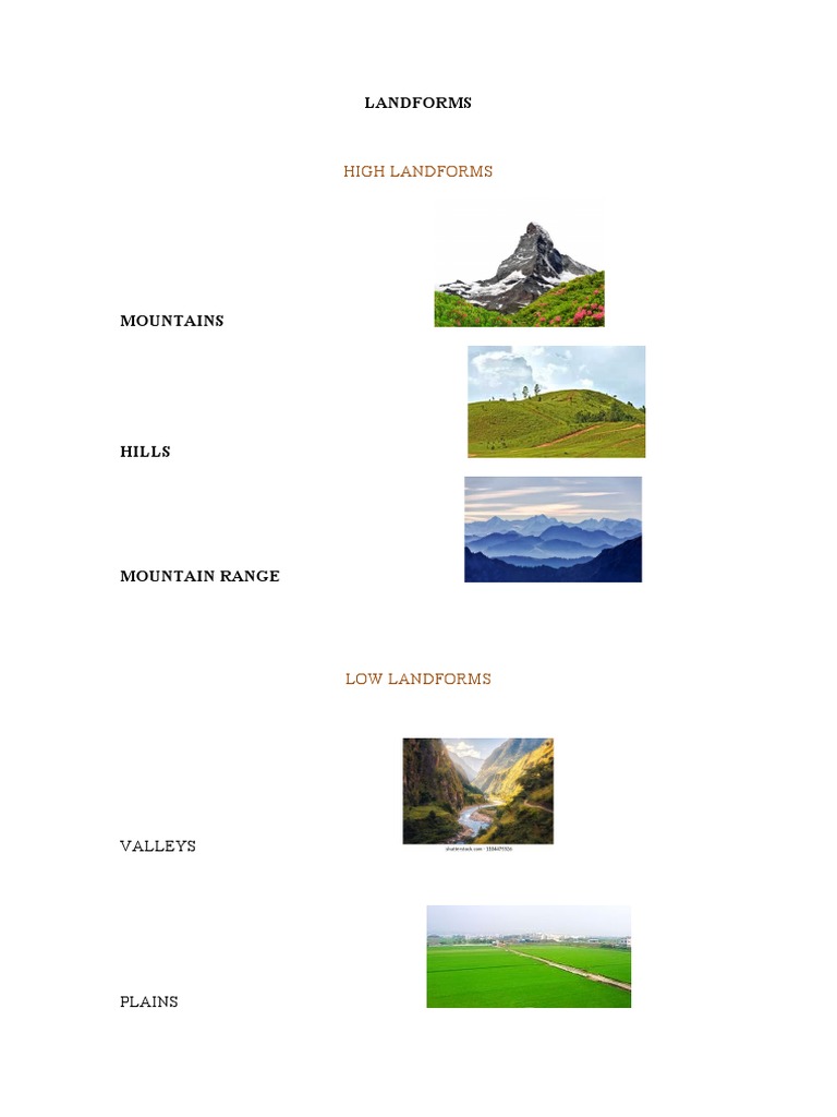 LANDFORMS | PDF