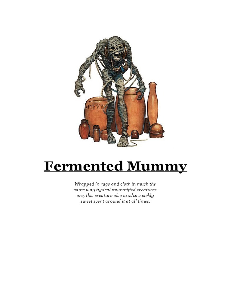 Fermented Mummy | PDF | Mummy | Alcoholic Drinks
