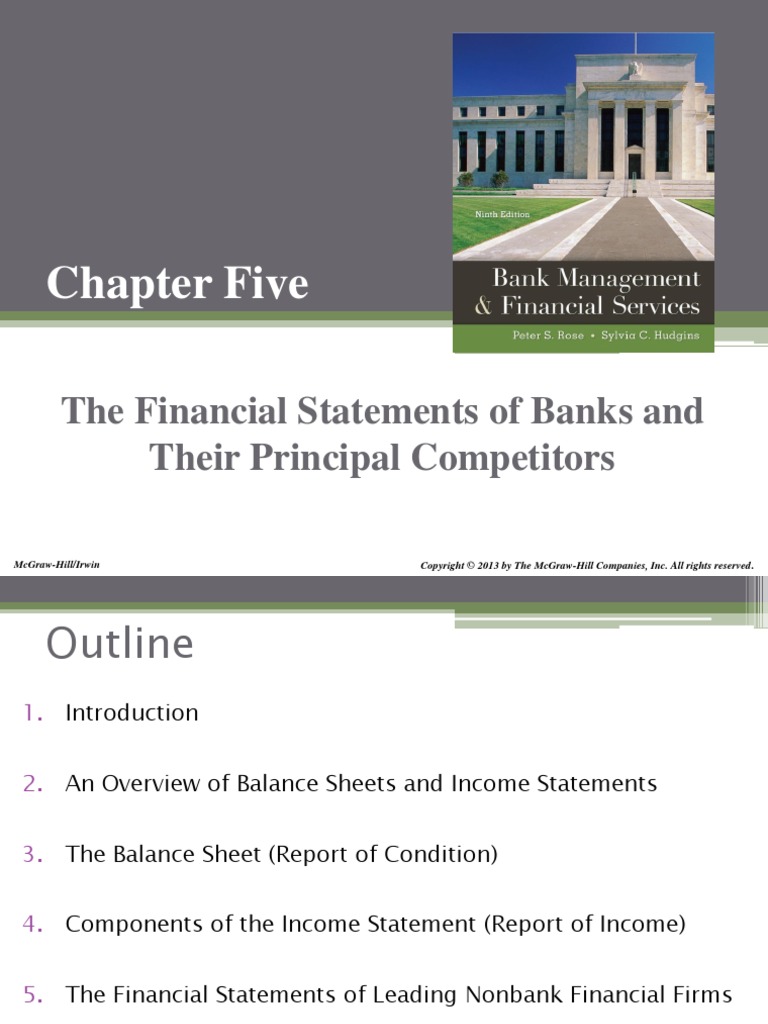 Chapter 5 (The Financial Statements of Banks and Their Principal ...