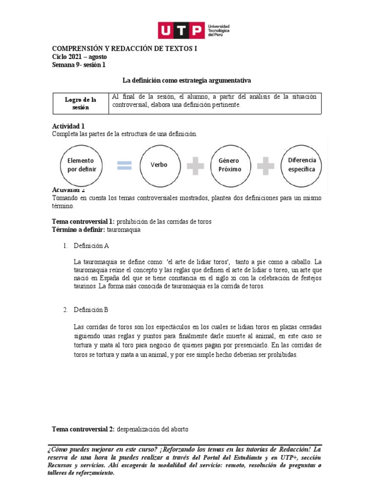 Definición como Estrategia Argumentativa | PDF | Toreo