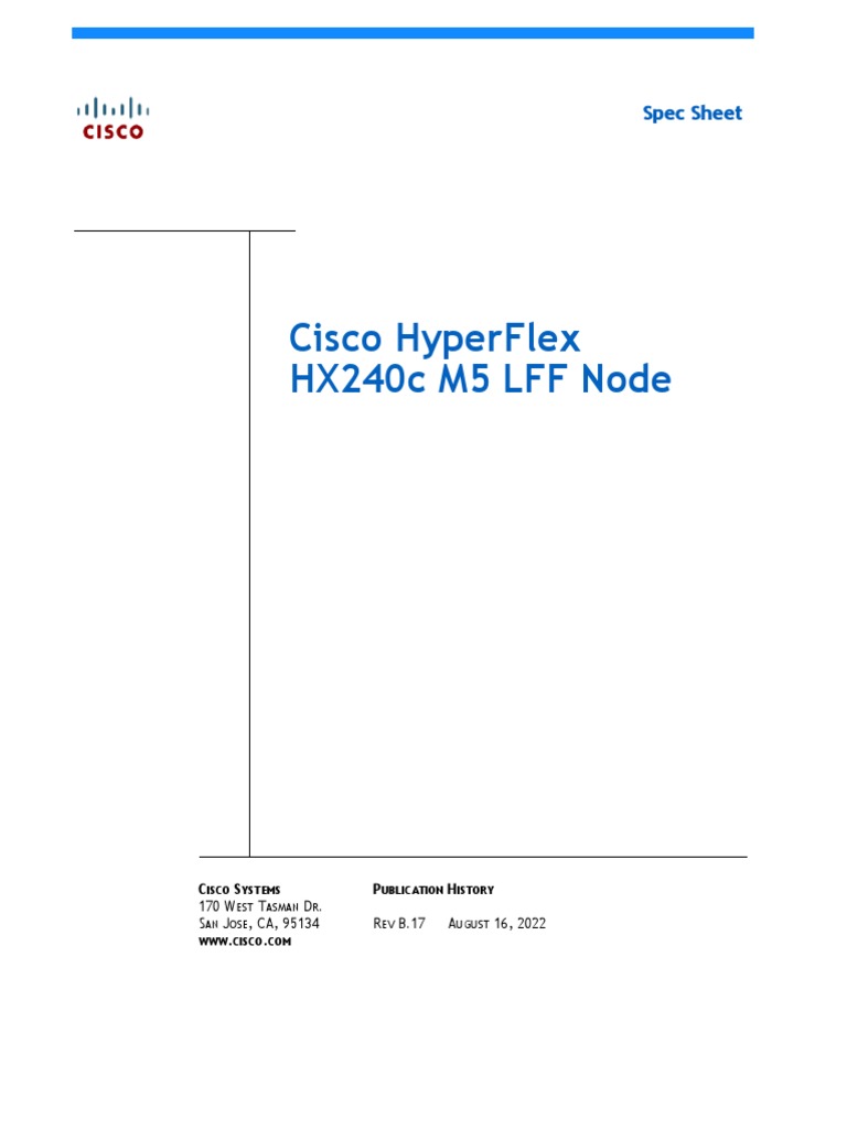 Cisco HyperFlex | PDF | Solid State Drive | Central Processing Unit