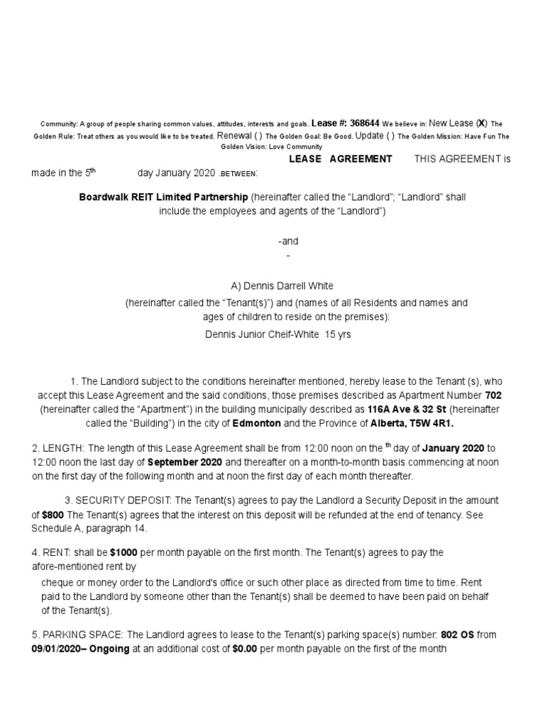 Copy of LeaseAgreementDarrell | PDF | Lease | Leasehold Estate