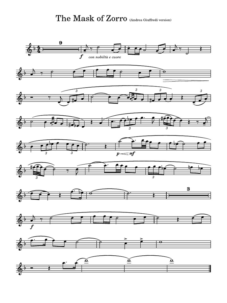 The Mask of Zorro | PDF