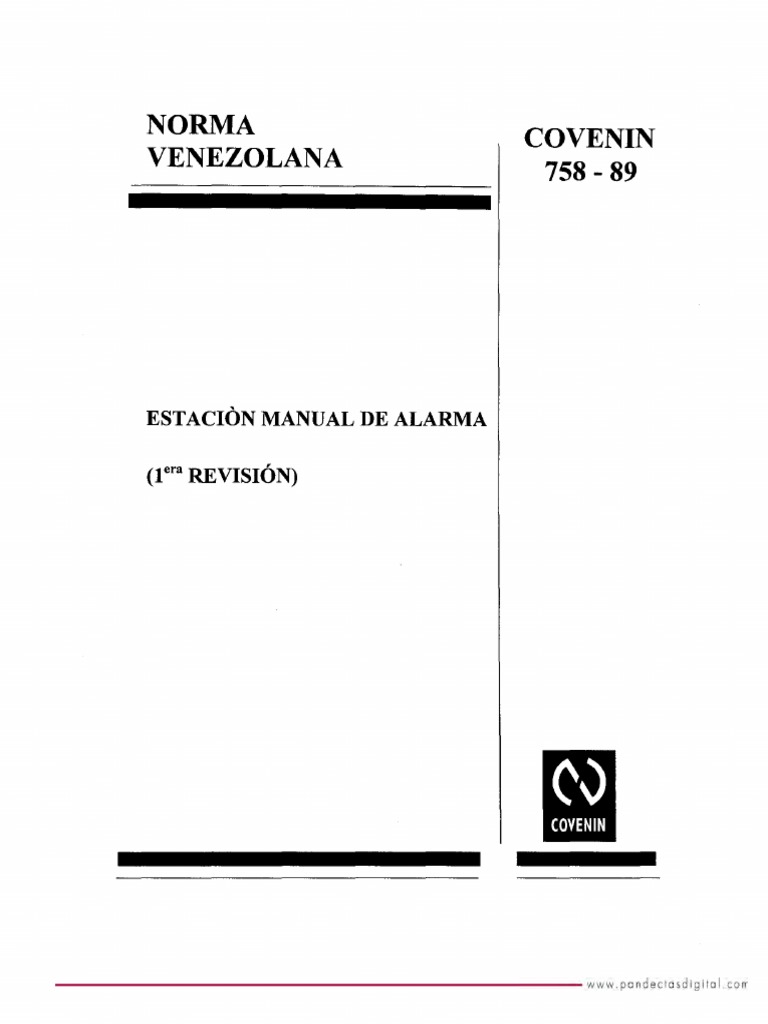 Covenin 758-89 | PDF | Venezuela | Materiales