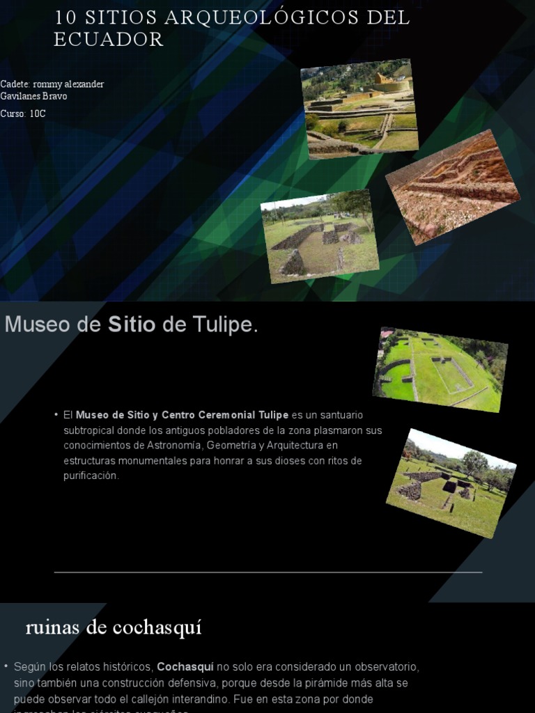 10 Sitios Arqueológicos Del Ecuador | PDF | Imperio Inca