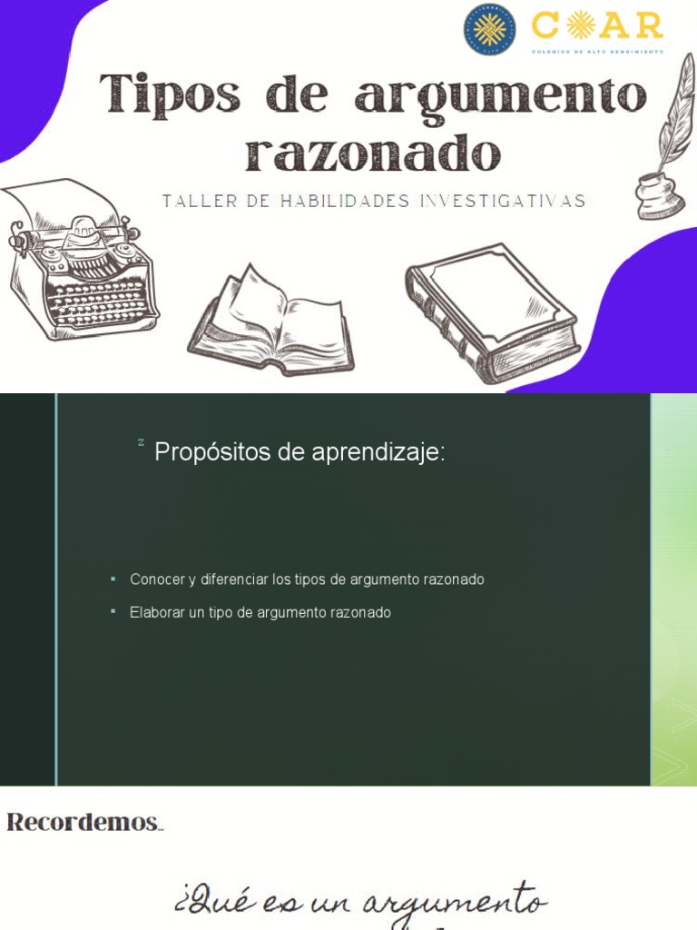 Tipos de Argumento Razonado | PDF | Argumento | Protector solar