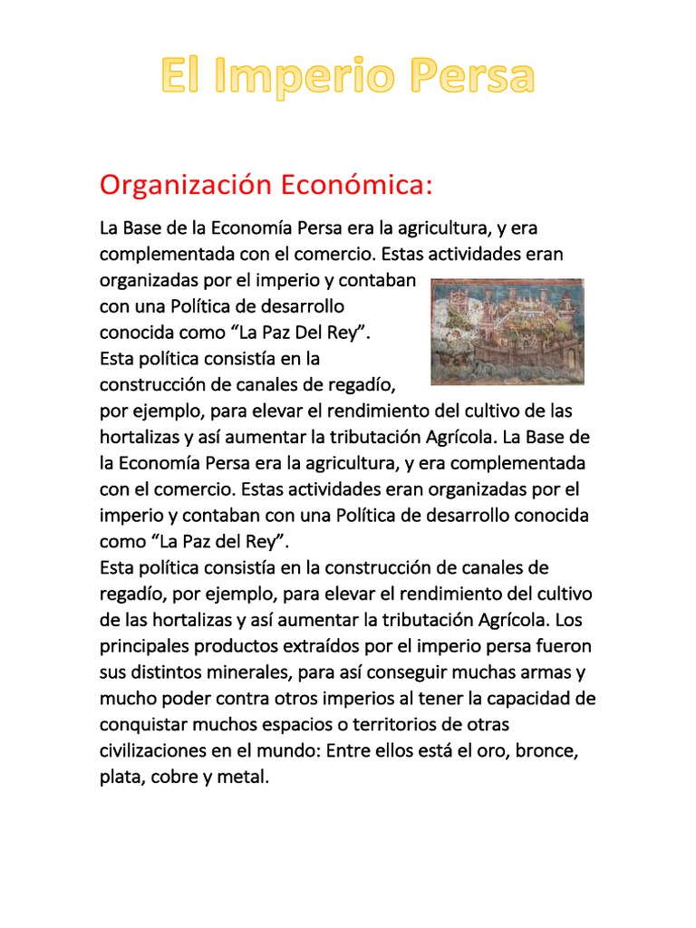Organización Económica Del Imperio Persa | PDF