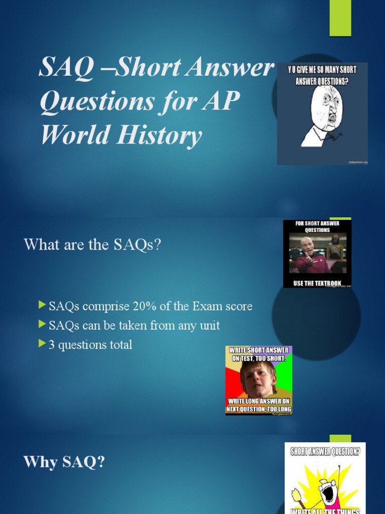 Short Answer Questions For AP World Power Point | PDF | Social Sciences ...
