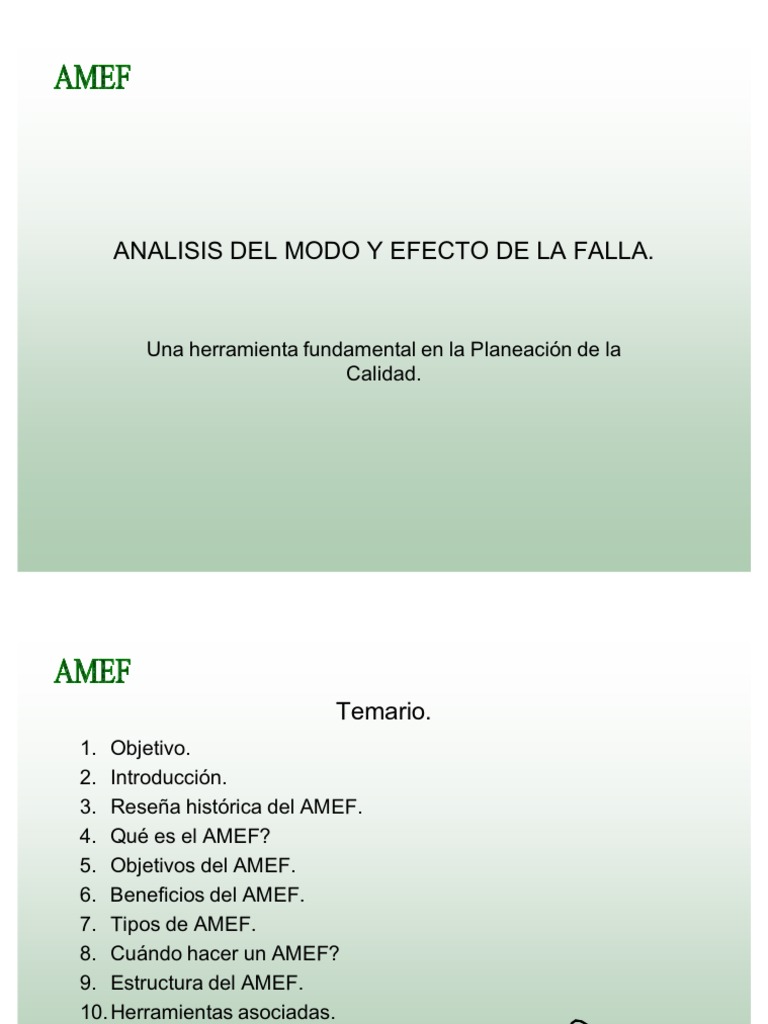 AMEF de Proceso | PDF | Calidad (comercial) | Diseño