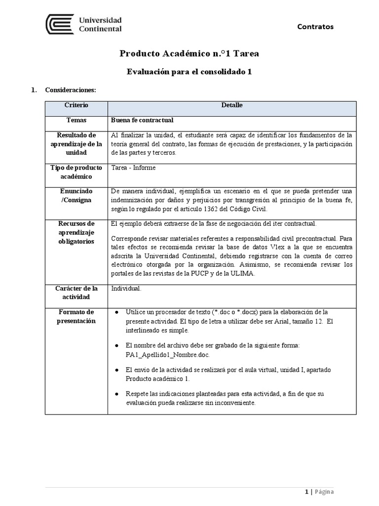PA 01 - Tarea - INDIVIDUAL - SEM 04 | PDF