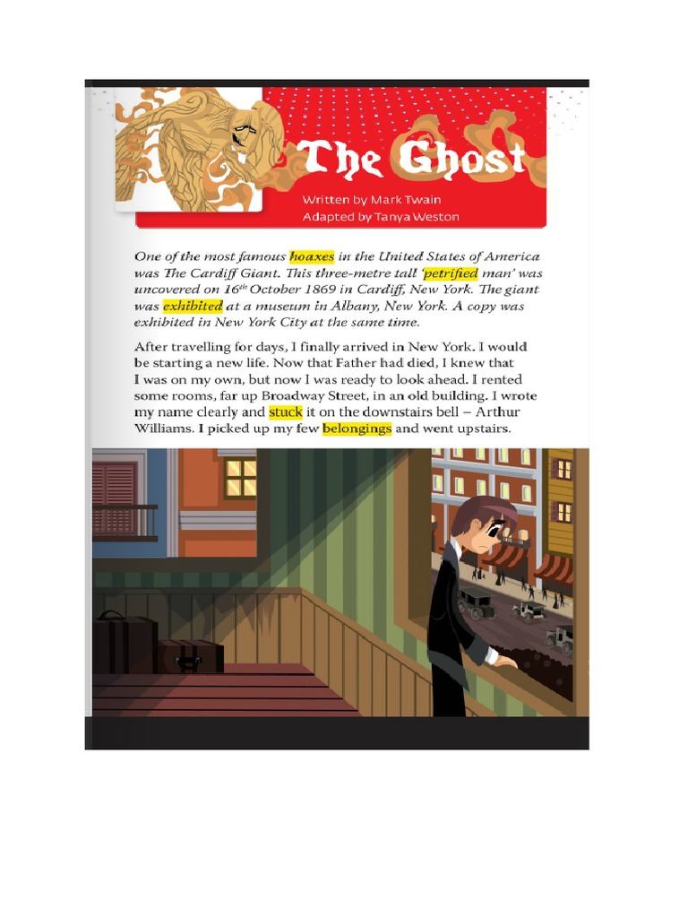 Reading - The Ghost by Mark Twain | PDF