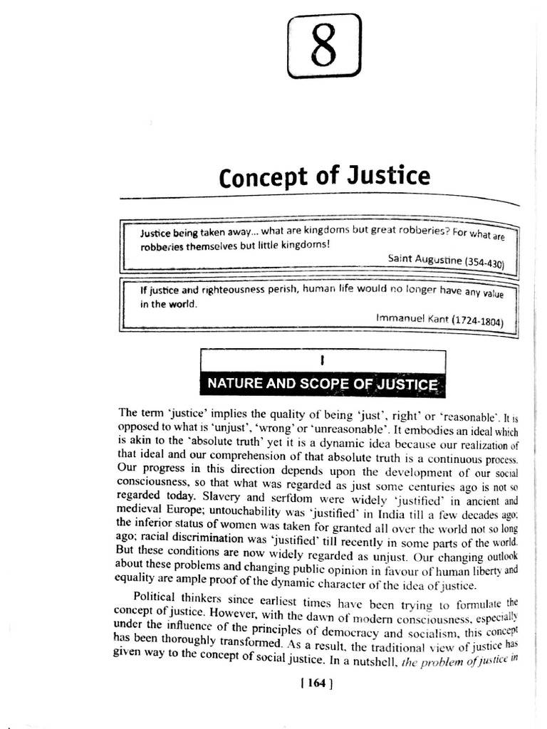 Concept of Justice | PDF