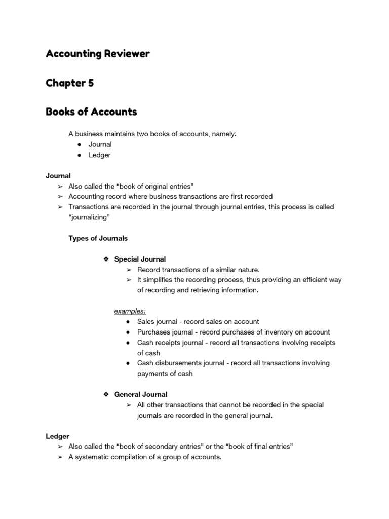Accounting Reviewer - Done | PDF | Debits And Credits | Deferral