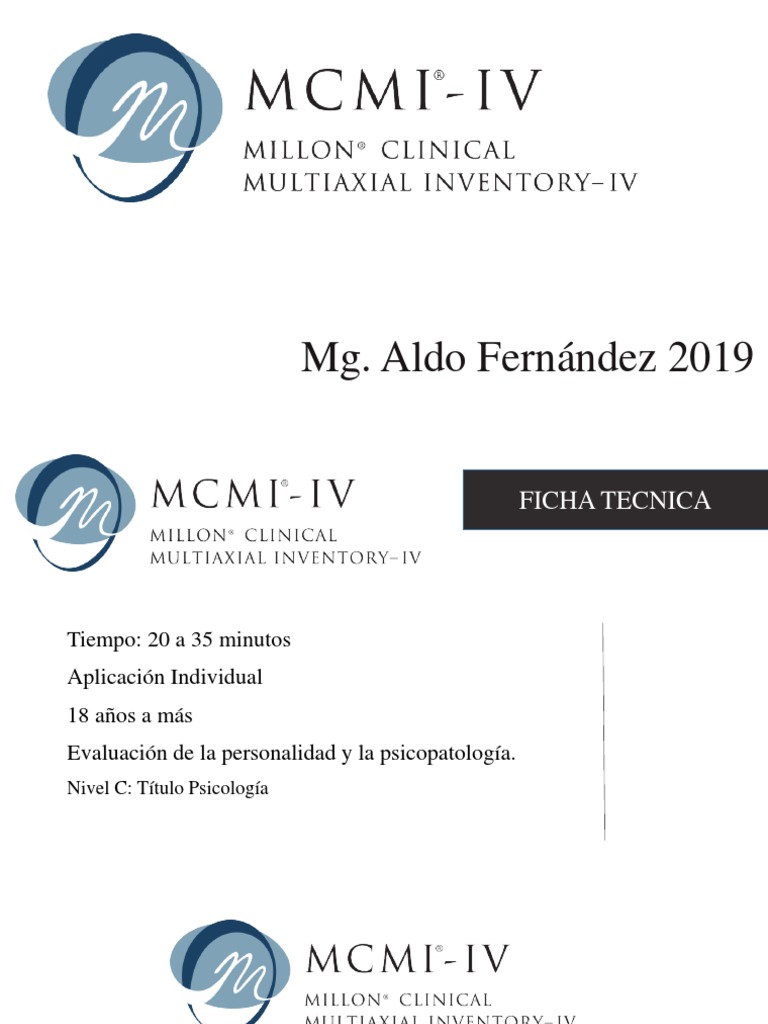 Millon Iv | PDF | Depresión (estado de ánimo) | Esquizofrenia