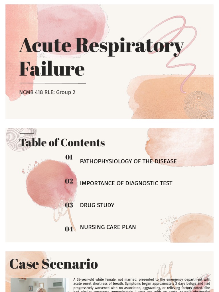 Week 4. ARF | PDF | Hypoxia (Medical) | Breathing