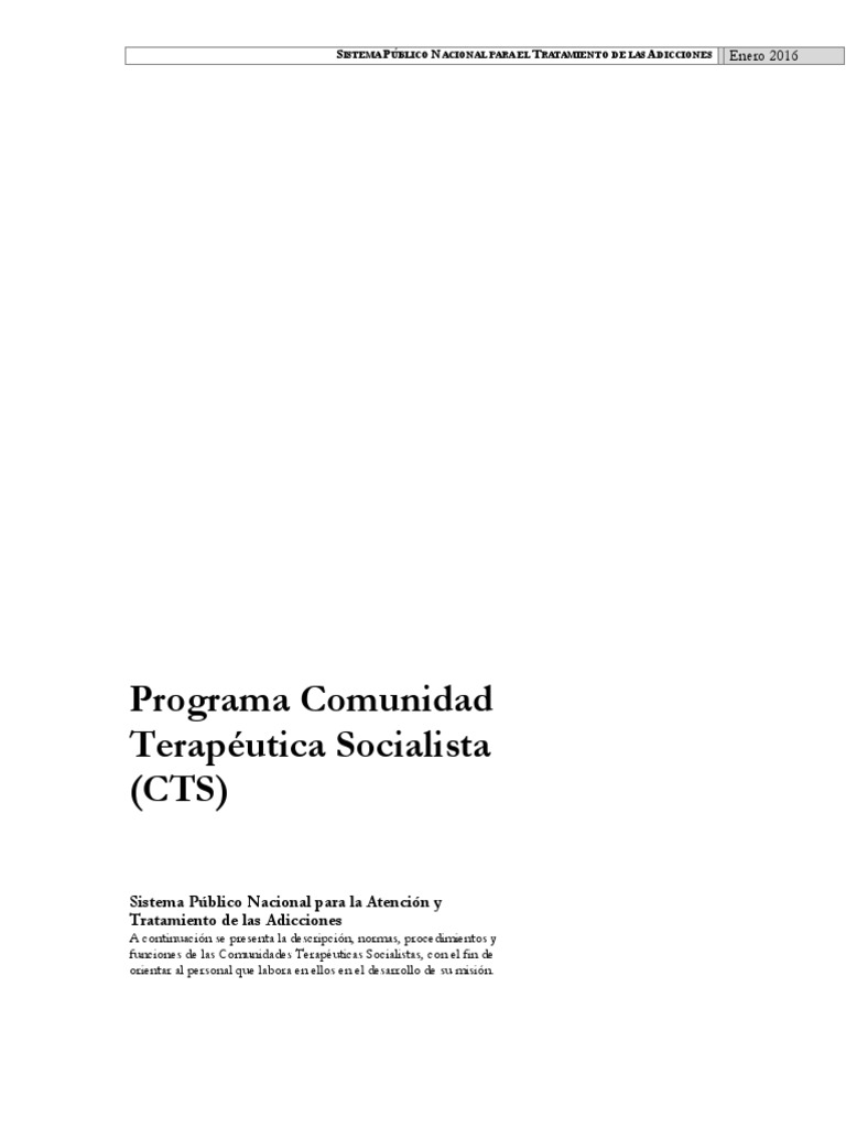 Manual CTS Final | PDF | La dependencia de sustancias | Organización Panamericana de la Salud
