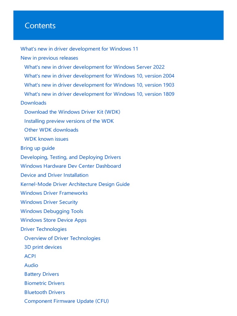 What's New in Driver Development For Windows 11 | PDF