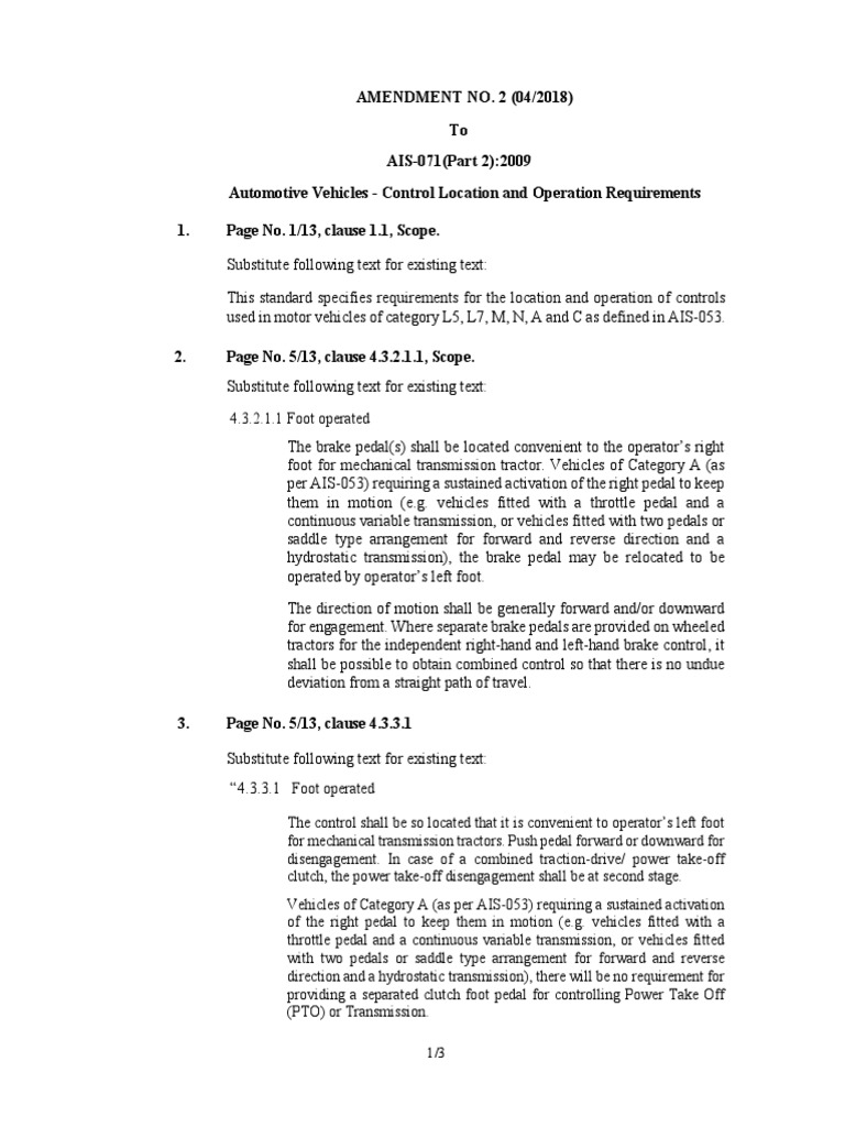 AIS-071 (Part 2) and Amds. 1 & 2 | PDF