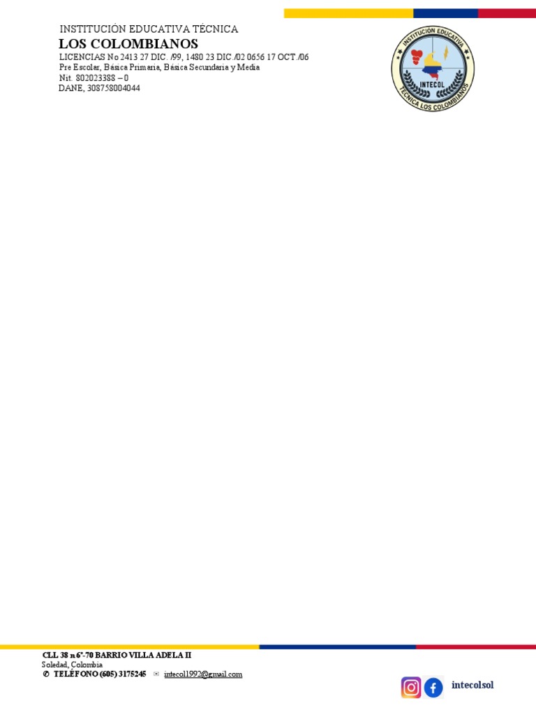 Membrete Plantilla Nueva 2023 | PDF