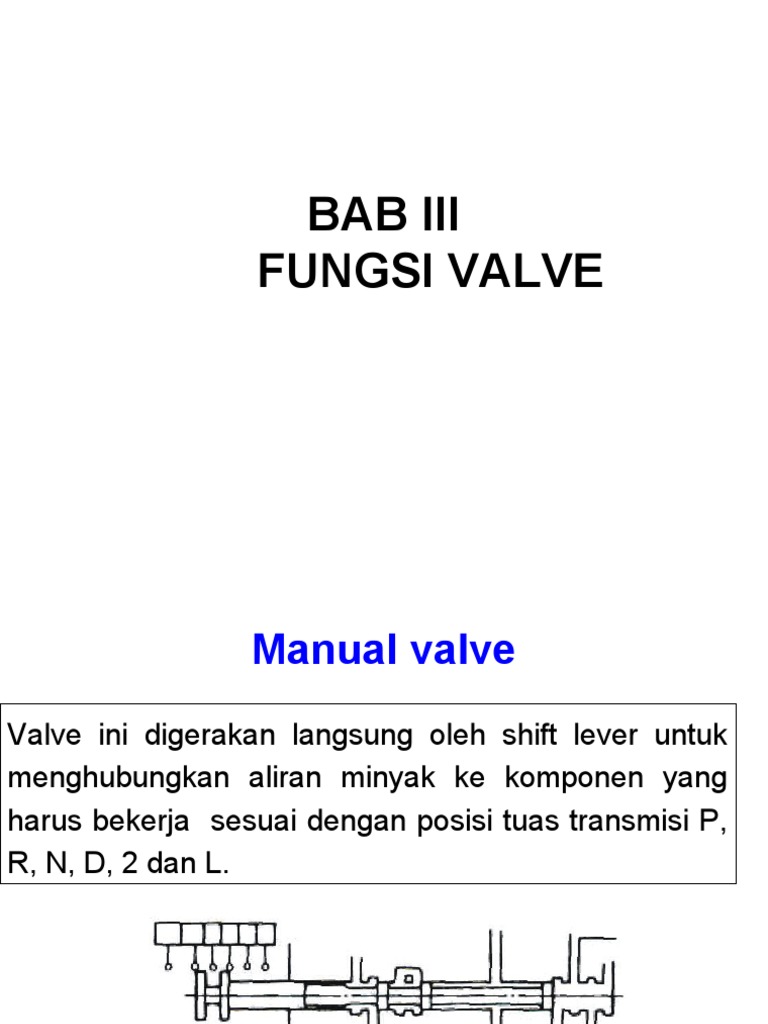 Fungsi Berbagai Jenis Valve Otomatis | PDF