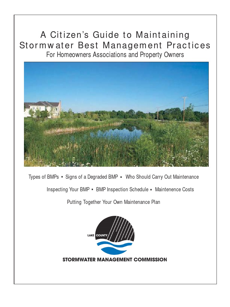 A Citizens Guide To Maintaining Storm Water Best Management Practices ...