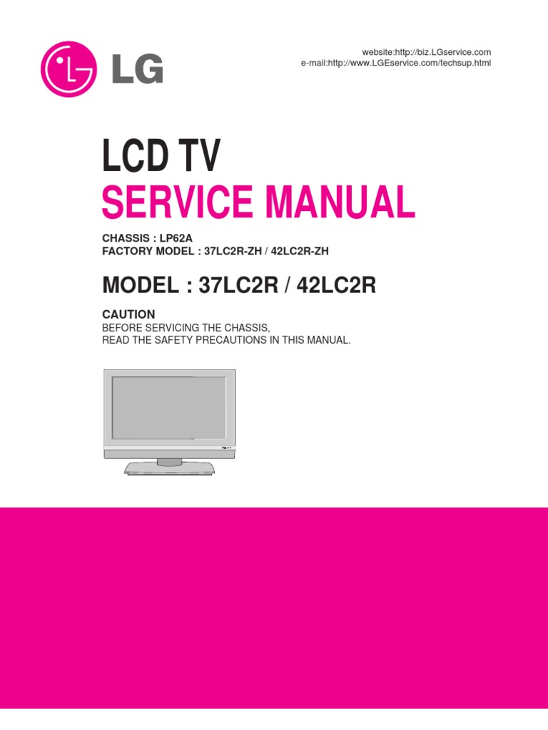 42LC2R Service Manual Overview | PDF | Soldering | Power Supply