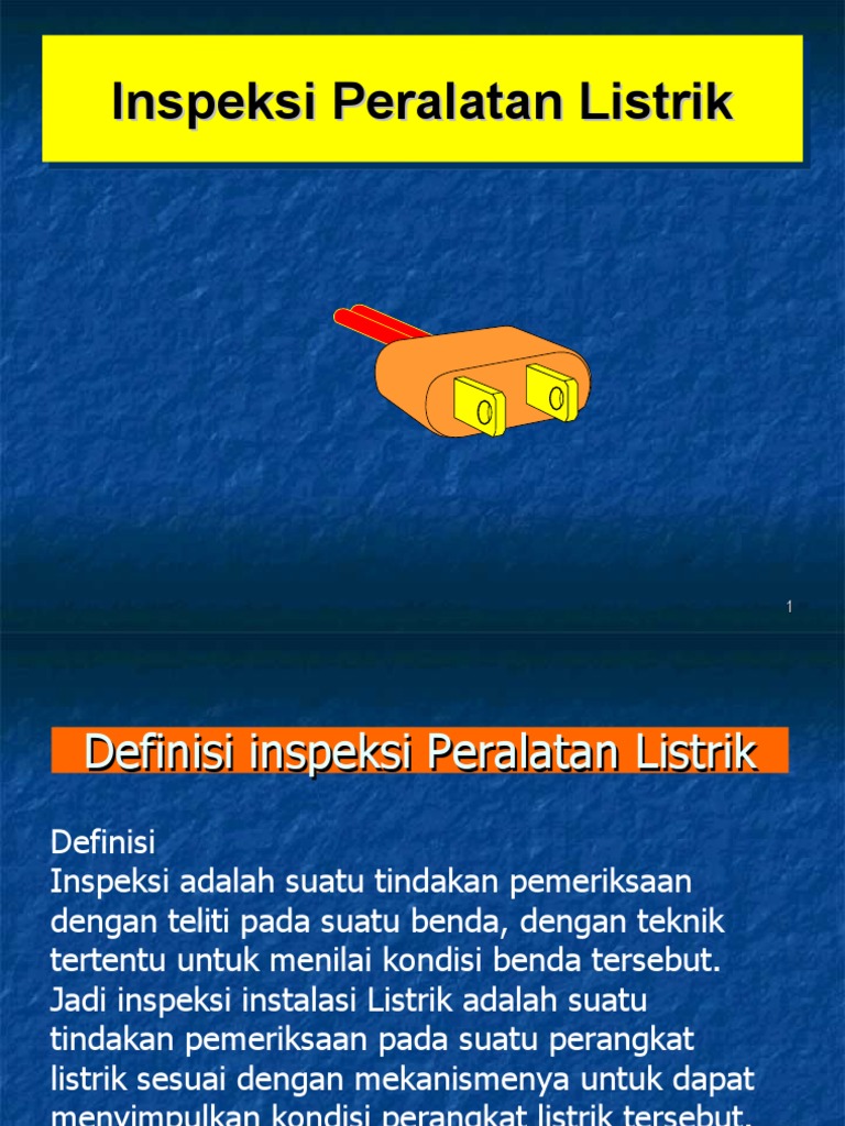 5 Inspeksi Peralatan Listrik | PDF