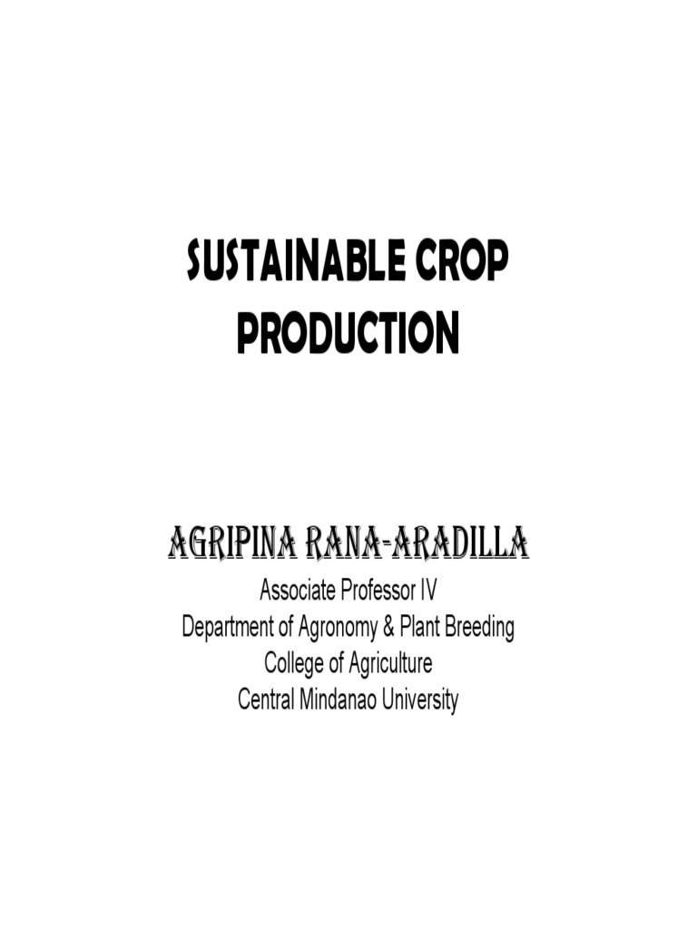 LEA SA PP Revised | PDF | Agriculture | Sustainability