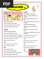 The Hello Song Lyrics | PDF