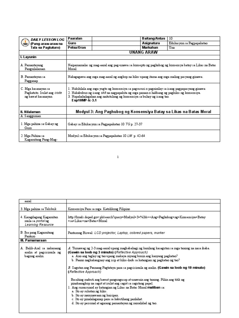 DLL-ESP10-Module-3-EMMANUEL ORTIZ | PDF