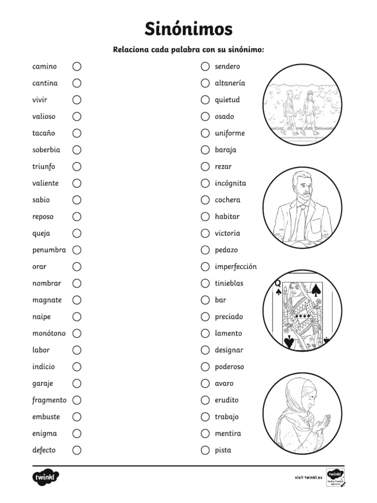 Ficha de Sinonimos | PDF